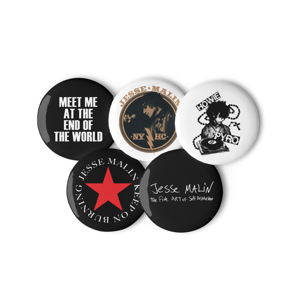 Jesse Malin Badge Set #2